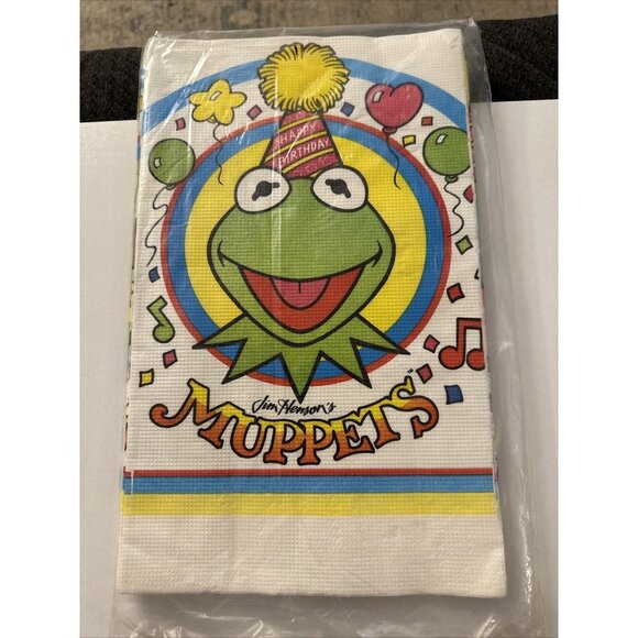 Other | Vintage Kermit The Frog Muppets Paper Tablecloth H21 | Poshmark